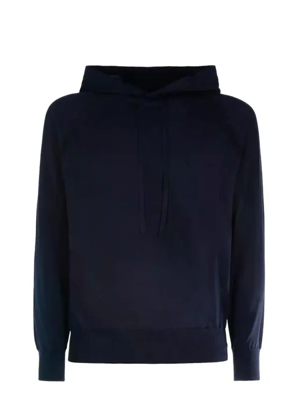 PAOLO PECORA Cotton Hoodie - Blue
