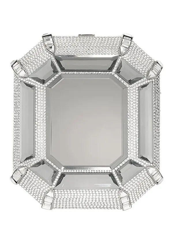 Judith Leiber Emerald-cut Ring Minaudiere - Silver