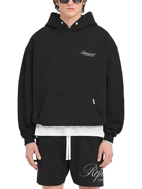 REPRESENT Owner's Club Logo Hoodie - Black