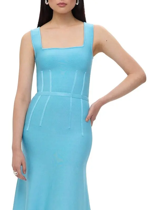 Herve Leger Cecilia Midi Dress - Sky