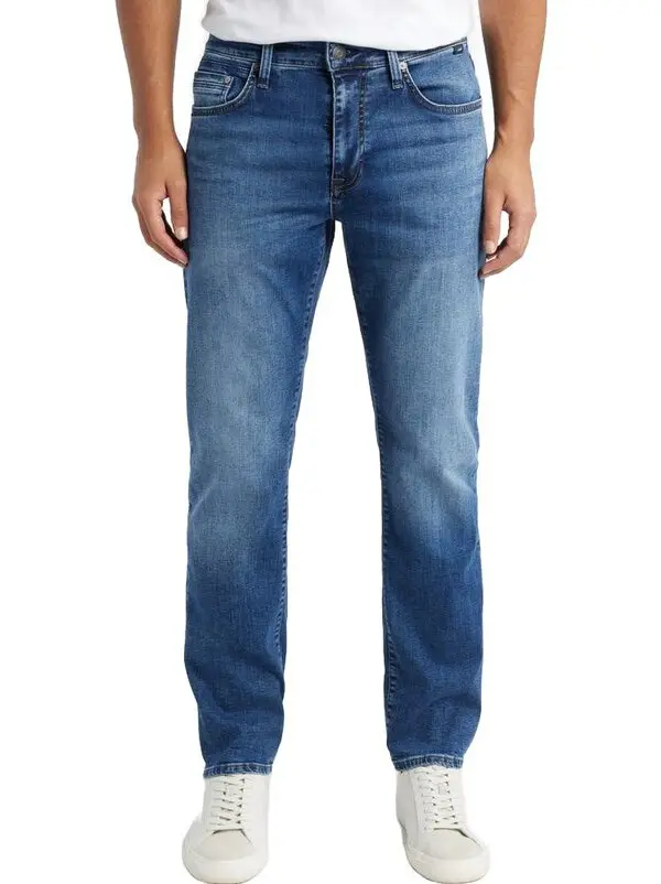 MAVI Zach Straight Leg Jeans - Mid Williamsburg