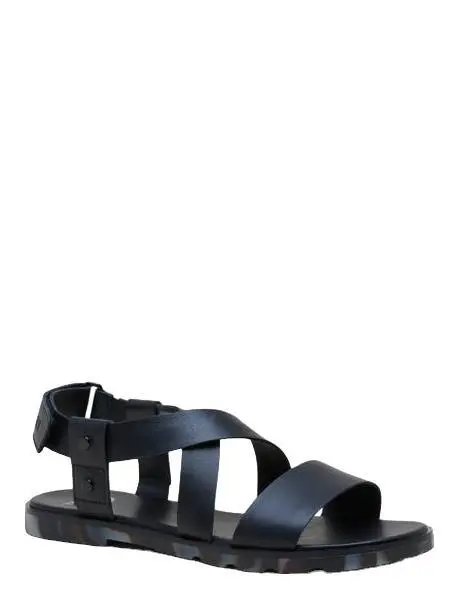 Sorel Ella Iii Crisscross Sandal - Black/dark Graphite