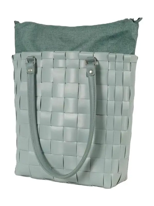HANDED BY Soho Recycled Plastic Handbag - Grey/green