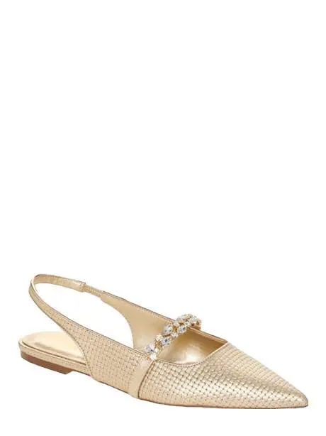 Lilly Pulitzer® Tamara Embellished Slingback Pumps - Gold Metallic