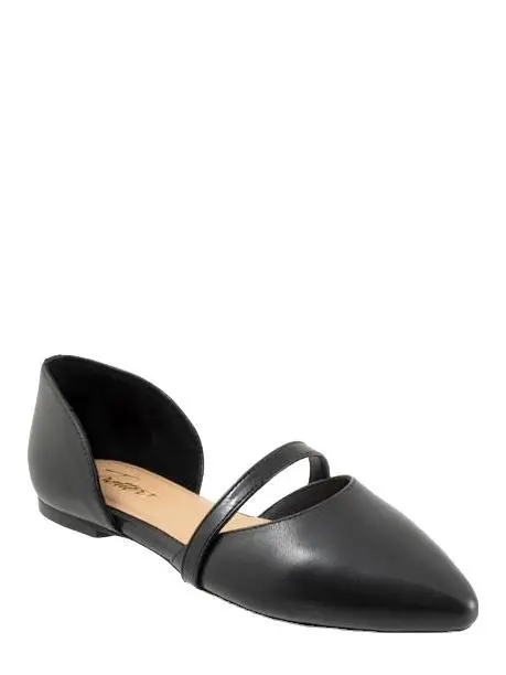 Trotters Emory D'orsay Flat - Black