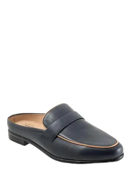Trotters Lola Loafer Mule - Navy