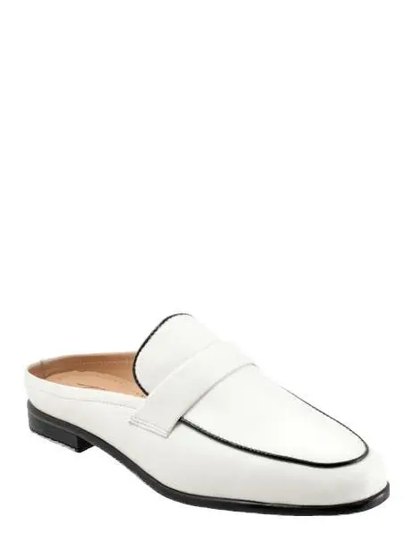 Trotters Lola Loafer Mule - White