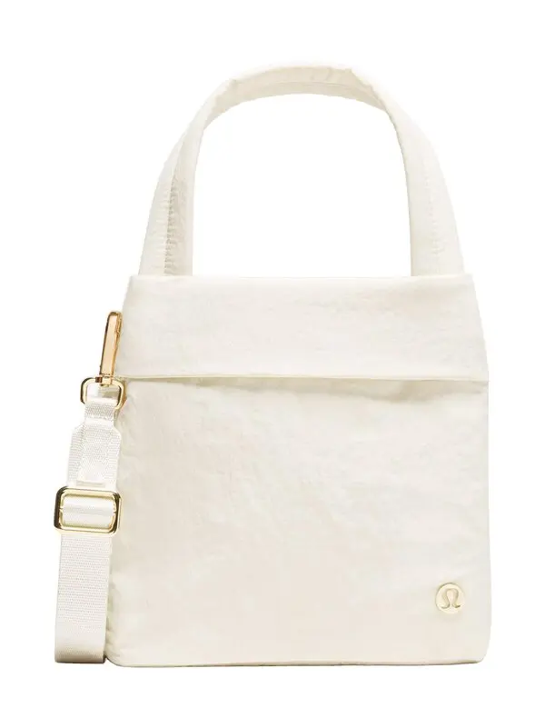 Lululemon On My Level Small Tote Bag - Light Ivory/gold