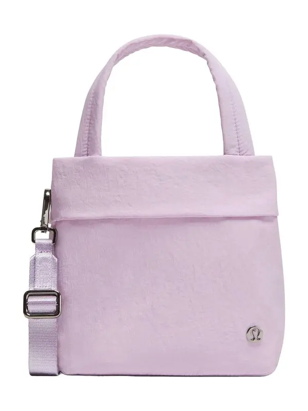 Lululemon On My Level Small Tote Bag - Lilac Play/silver