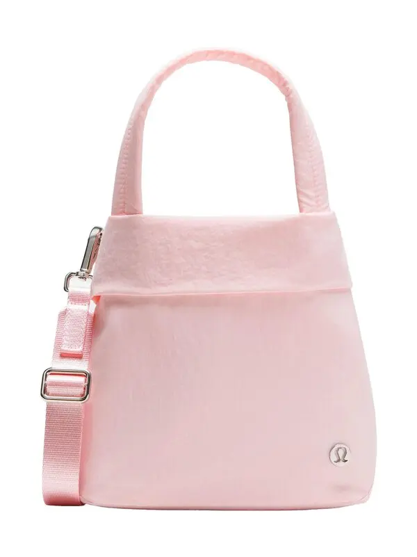 Lululemon On My Level Small Tote Bag - Pink Pearl/silver