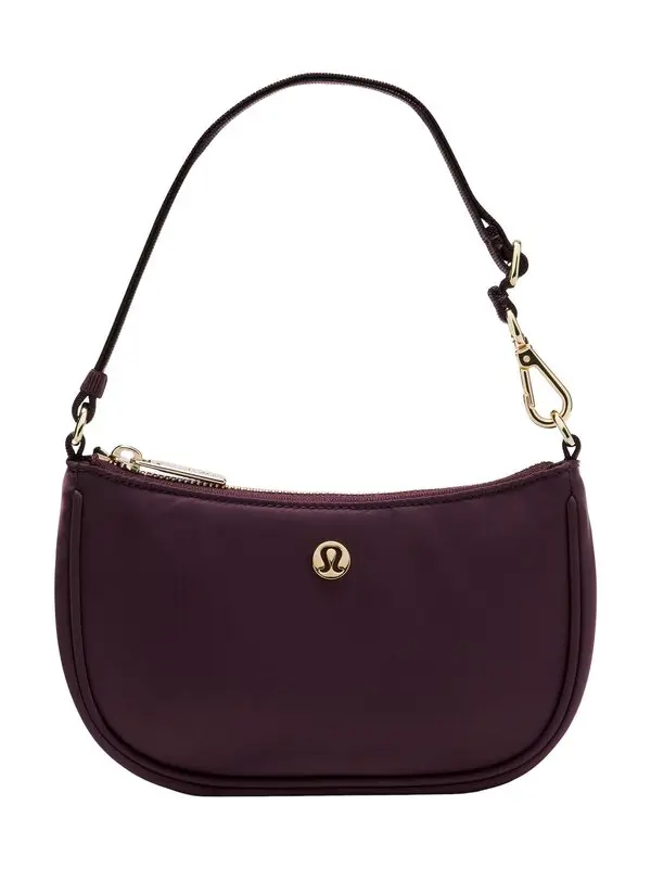Lululemon City Essentials Mini Shoulder Bag - Black Plum