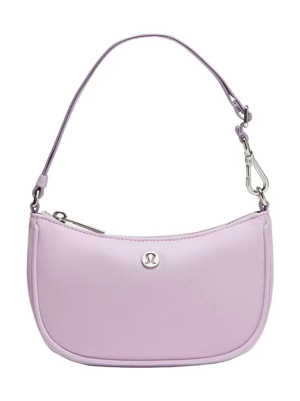 Lululemon City Essentials Mini Shoulder Bag - Lilac Play/silver