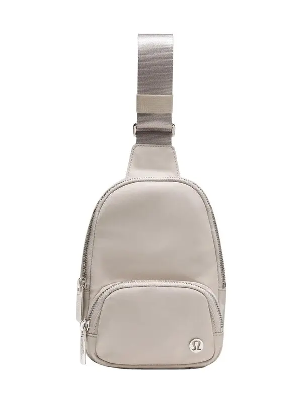 Lululemon Everywhere Sling Bag Small 2l - Downtown Tan/silver