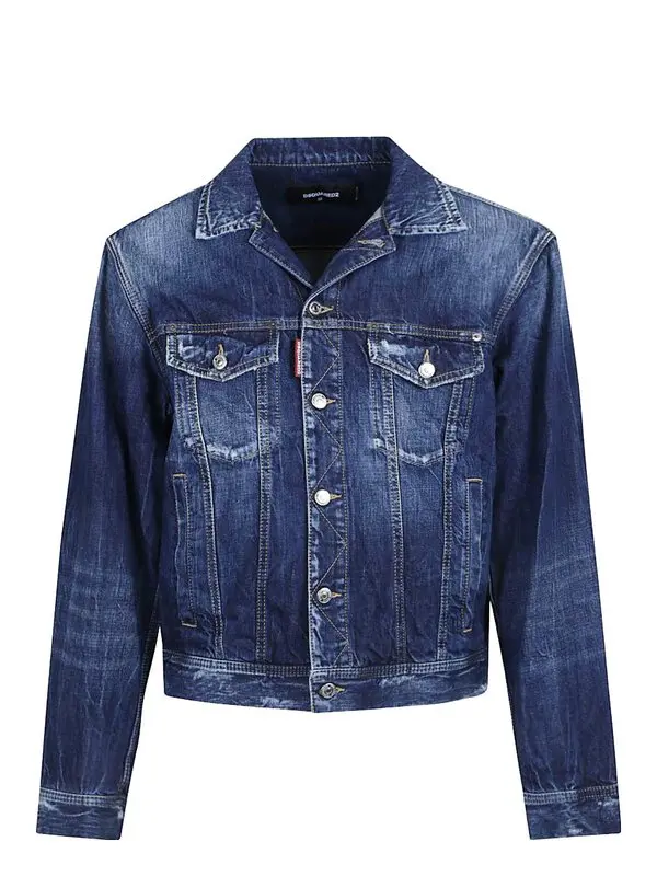 Dsquared2 Cotton Jacket - Blue