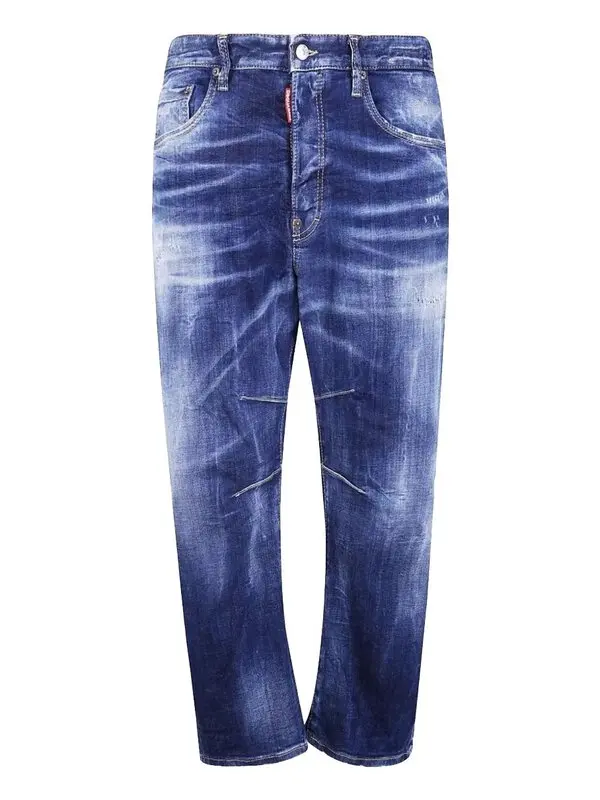 Dsquared2 Five-pocket Style Pants - Navy Blue