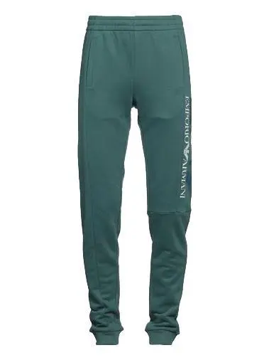 EA7 Pants Azure Size Cotton, Polyester - Green