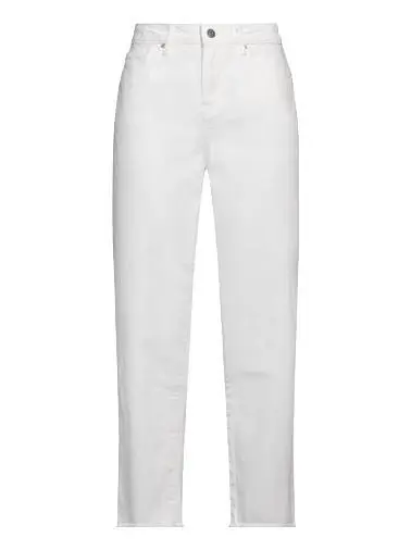 Armani Exchange Cotton Denim Tapered Jeans - White