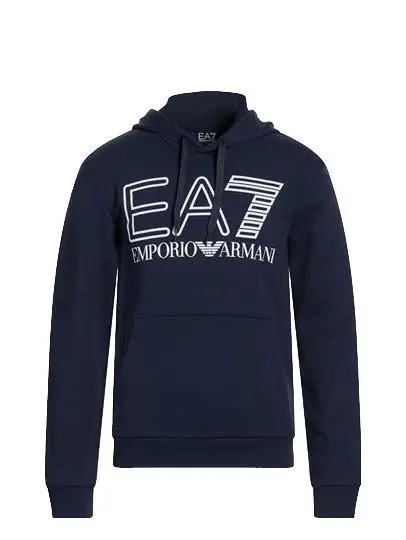 EA7 Cotton-elastane Blend Sweatshirt - Navy