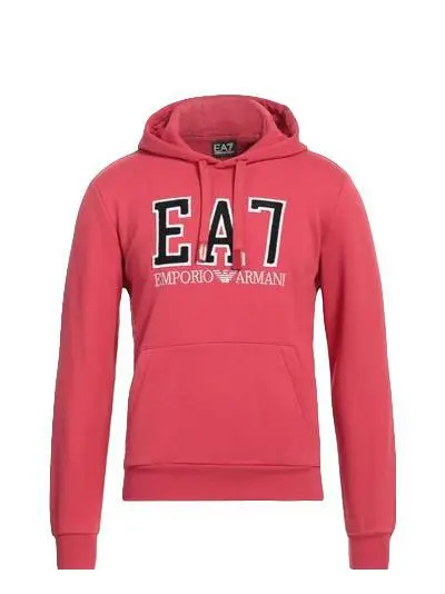 EA7 Cotton-blend Fleece Sweatshirt - Red