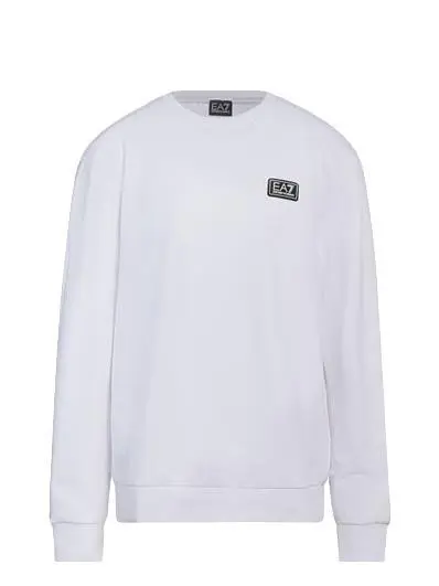 EA7 Sweatshirt Size Cotton, Polyester, Elastane - White