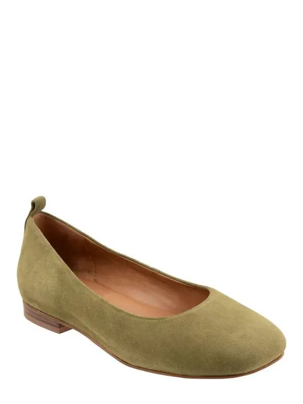 Softwalk Kiris Flat - Olive Suede