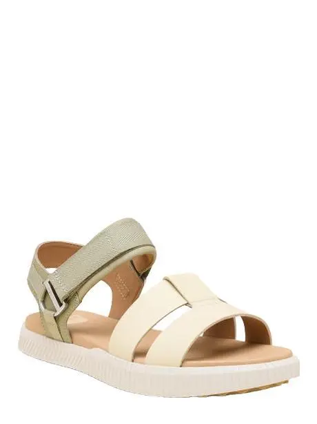 Sorel Ona Ave Ankle Strap Sandal - Dusty Twill/honey White