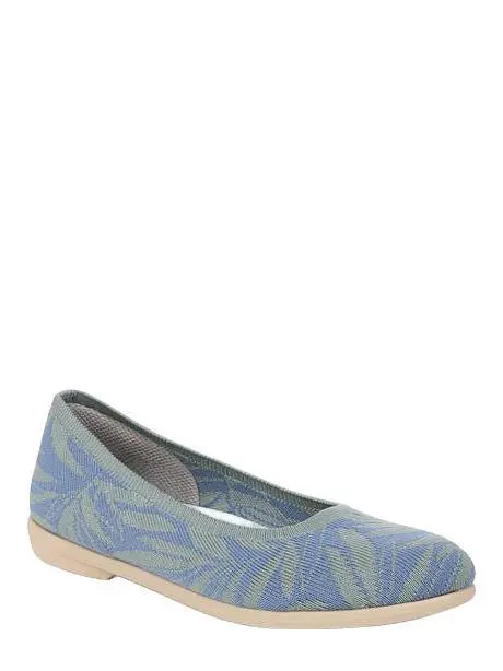 LIFESTRIDE Bzees Kit Ballet Flat - Blue Knit