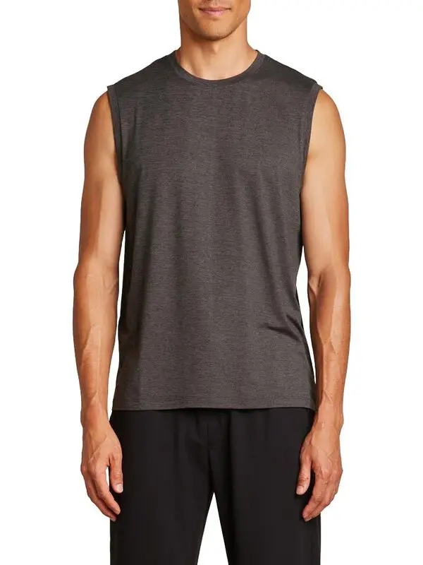 Barefoot Dreams Malibu Collection® Butterchic Muscle T-shirt - Heather Carbon
