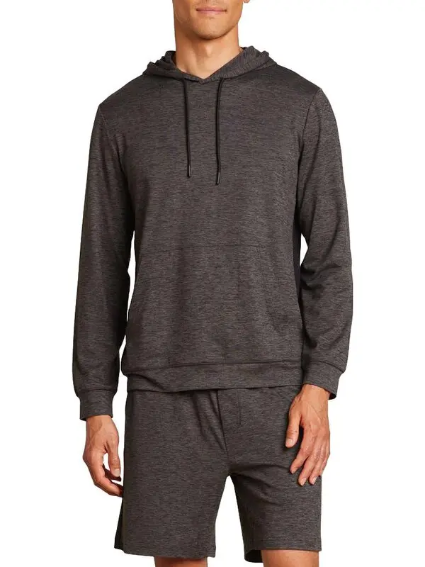 Barefoot Dreams Malibu Collection® Butterchic Hoodie - Heather Carbon