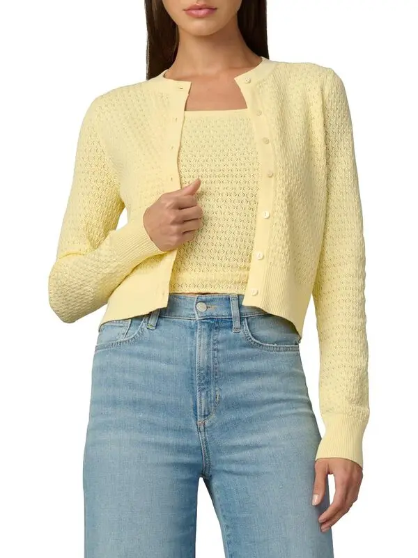 Joe's Jeans The Pointelle Dani Cardigan - Sunshine