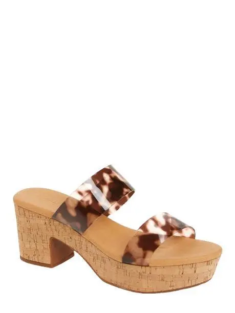 CHOCOLAT BLU Valo Platform Sandal - Leopard Vinyl