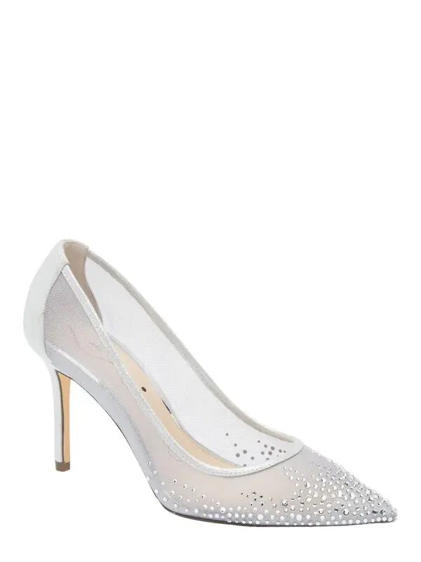 Nina Nalia Pointed Toe Pumps - Silver
