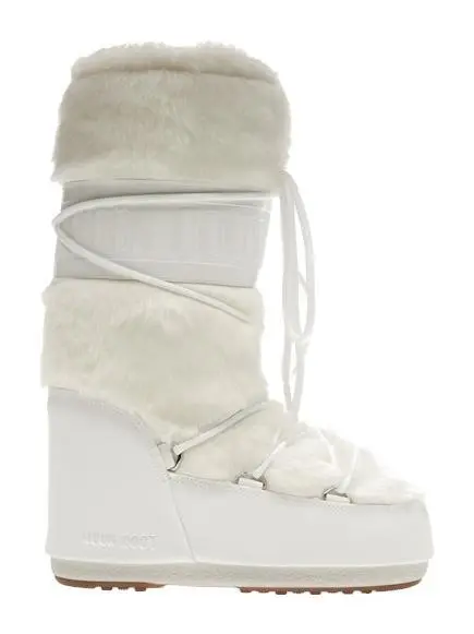 Moon Boot Icon Faux-fur Boots - White