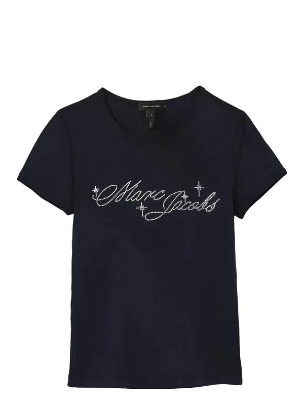Marc Jacobs Logo-embellished T-shirt - Black