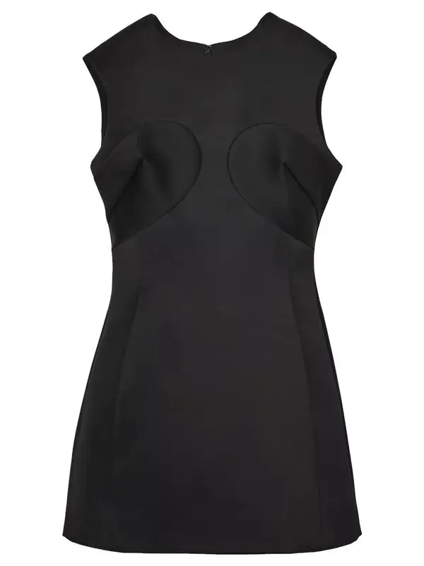 Marc Jacobs Satin-finish Mini Dress - Black
