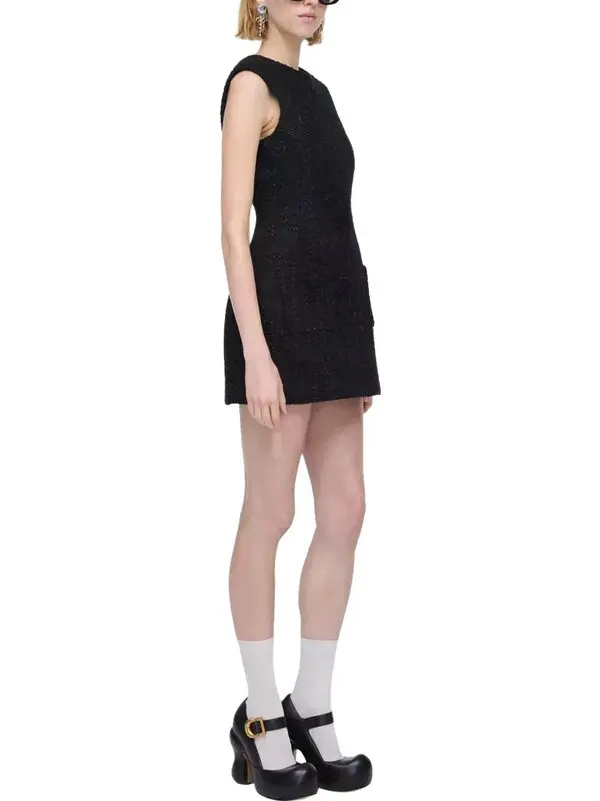 Marc Jacobs Tweed Mini Dress - Black