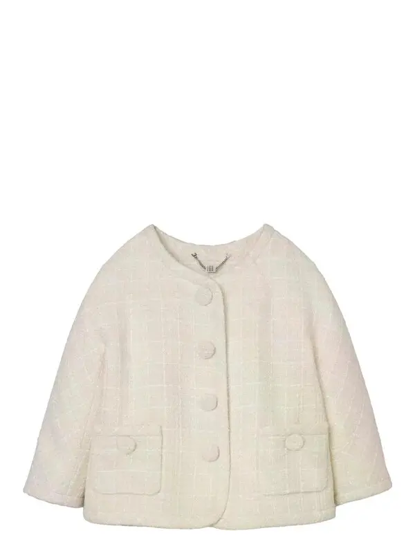 Marc Jacobs Tweed Backwards Jacket - White