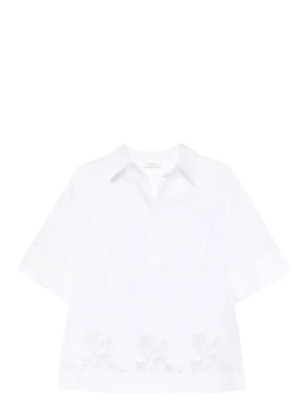 P.a.r.o.s.h Floral-embroidered Blouse - White