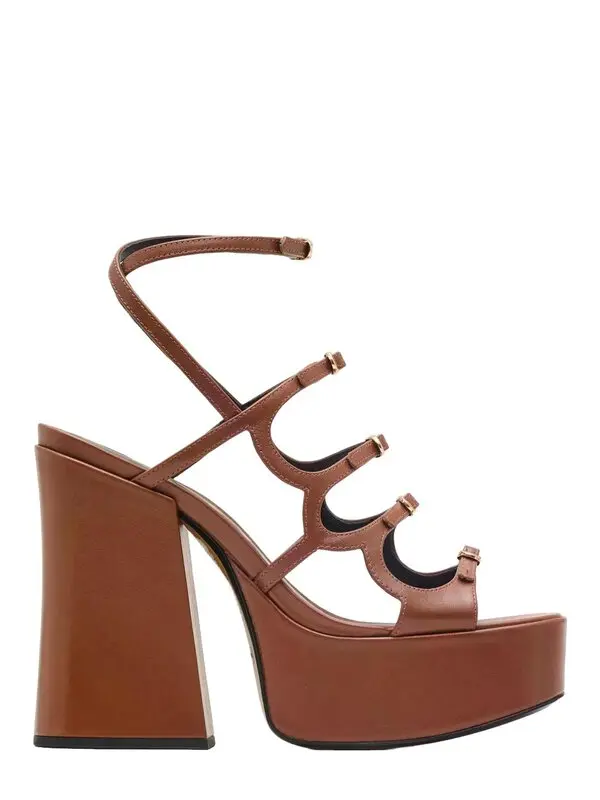 Marc Jacobs Kiki Platform Sandals - Brown