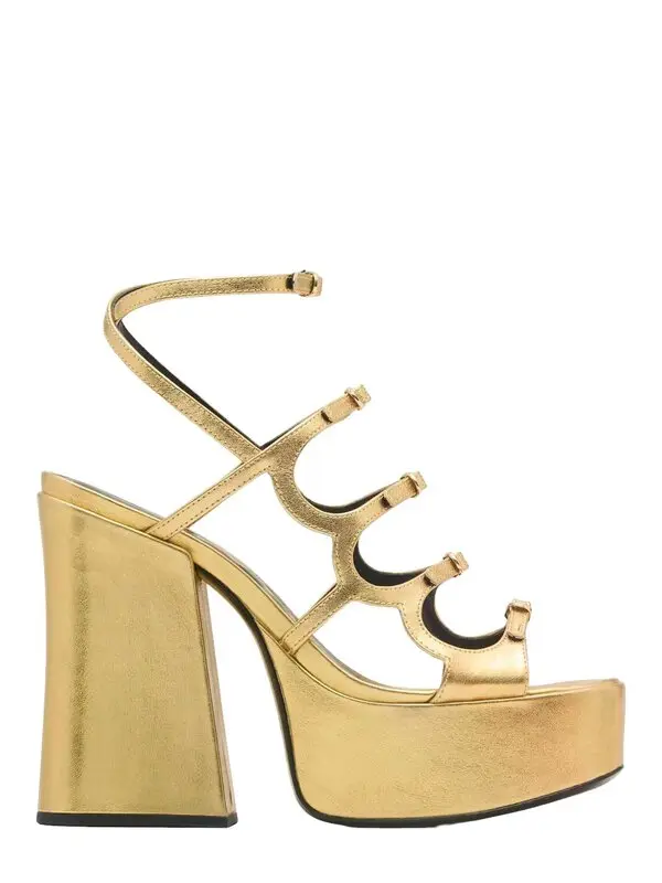 Marc Jacobs Kiki Platform Sandals - Gold