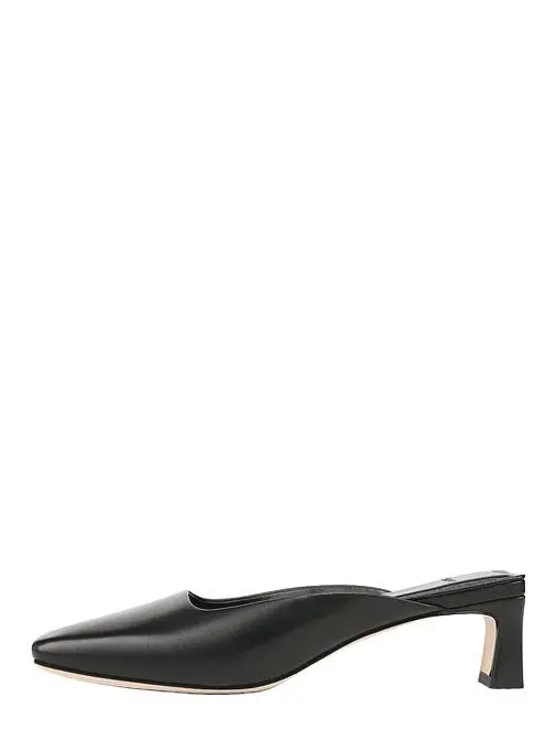 Vince Electra Leather Mule - Black