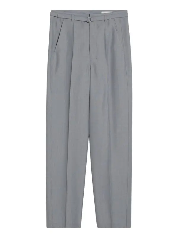 LEMAIRE Trousers With Belt - Blue