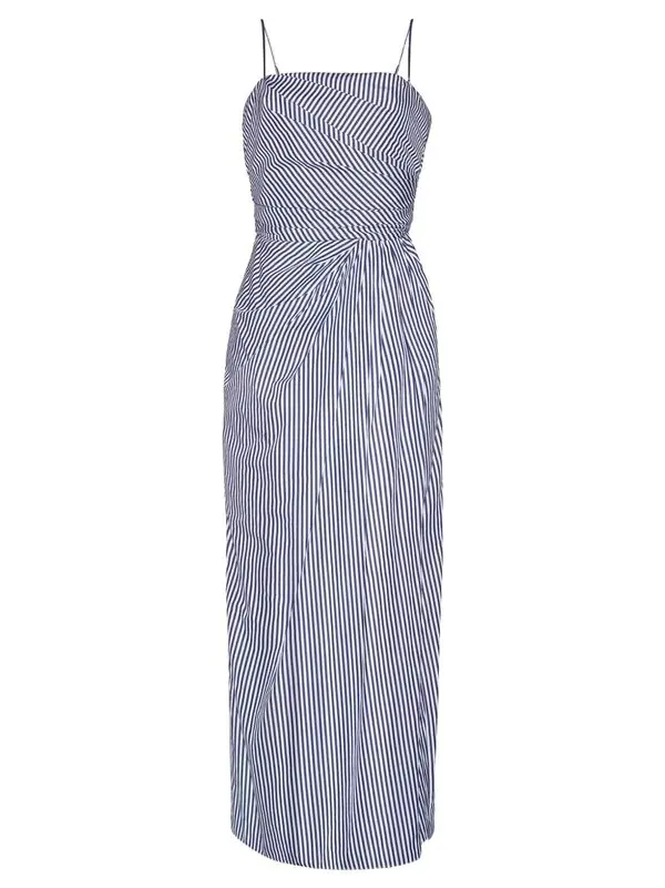 Adam Lippes Cari Midi Dress - Blue