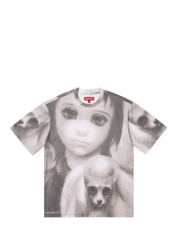 Supreme Margaret Keane Best Friends Short-sleeve Top - Grey