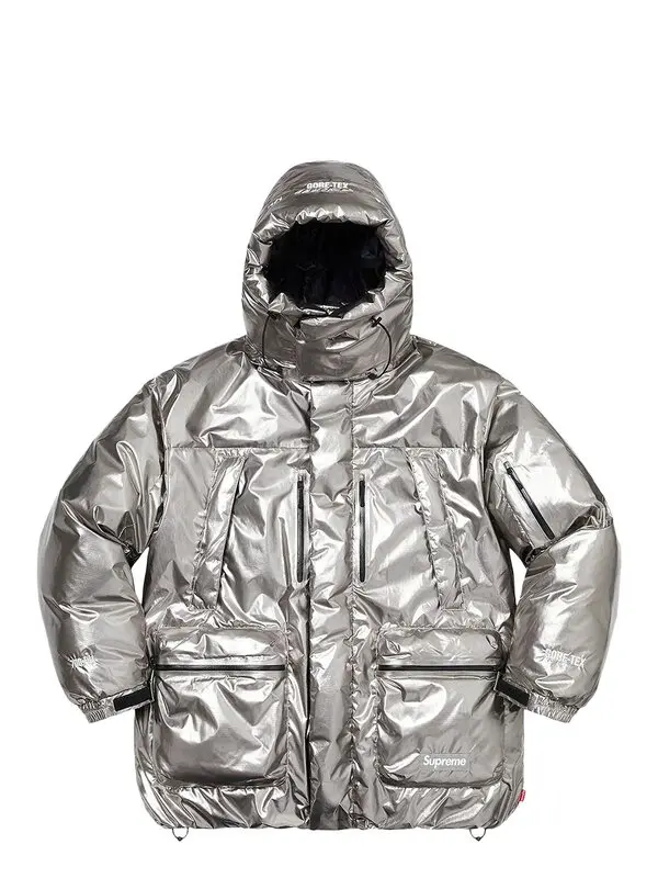 Supreme Gore-tex 700-fill Down Parka - Silver