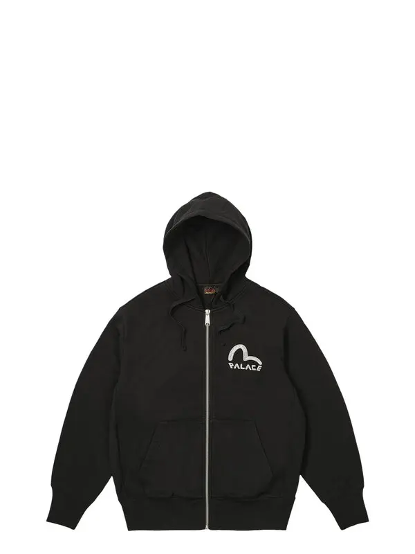 PALACE X Evisu Zip Hood - Black