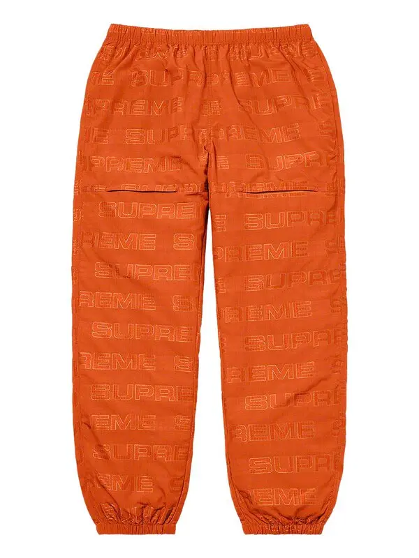 Supreme Logo Ripstop Track Pant - Orange