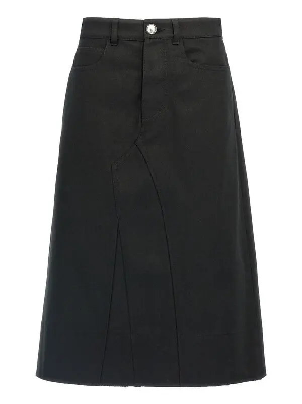 JIL SANDER Midi Skirt - Black