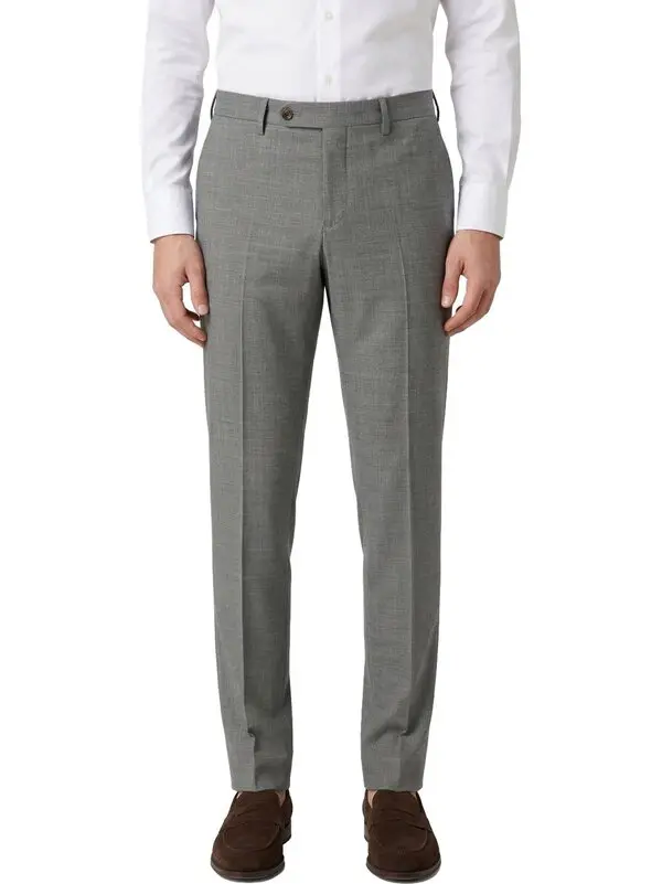 PT TORINO Tailored Stretch Cotton And Silk Blend Trousers - Gnawed Blue
