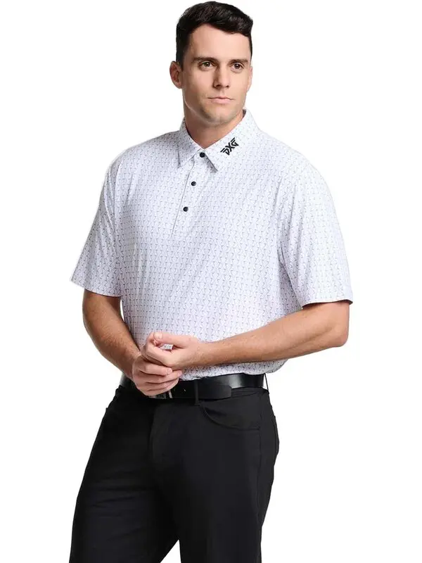 PXG Comfort Fit Tour Crossed Driver Polo - Grey